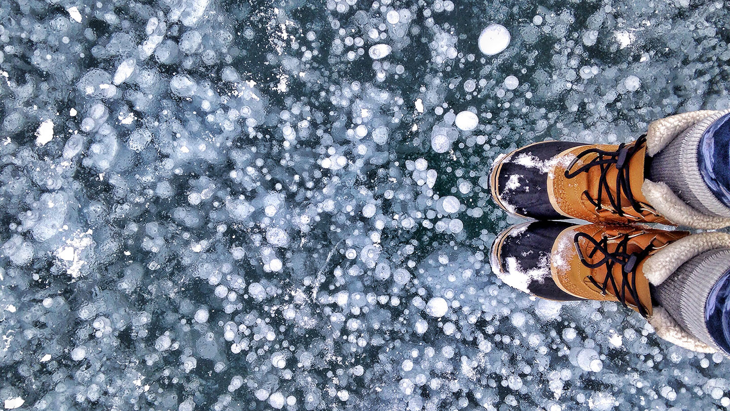 The Best Way to View the Beautiful Ice Bubbles of Alberta | Destination ...